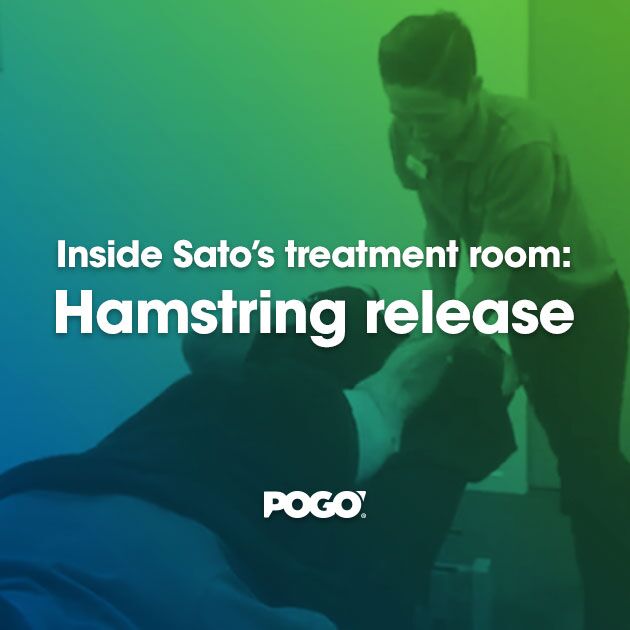 Hamstring release through massage | POGO Physio Gold Coast