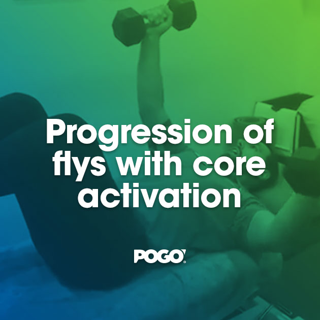 Progression of flys with core activation | POGO Physio Gold Coast
